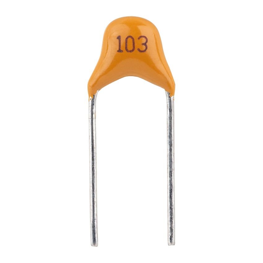 0.01uF 100V Ceramic Capacitor Disc Type, High Voltage Stability ...